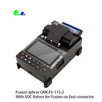 China FTTH Handheld Fusion Fiber splicer OMCFS - 115 Fusion splicer with SOC fixture 4 motors  Fiber Optic Splicing Machine for sale
