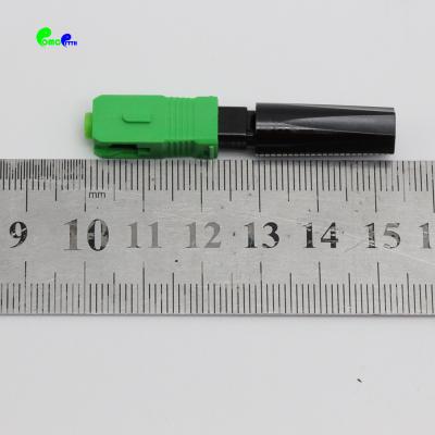 China 53mm FTTX FTTH SC APC Quick Connector Field Assembly Connector for sale