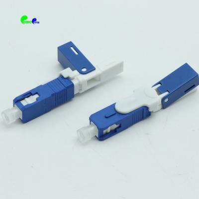 China ESC250D SC UPC Fiber Optical Fast Connector For FTTH FTTX CATV for sale