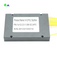 China Single Mode ABS Box Fiber Optic Splitter 1x12 Planar Lightwave Circuit Splitter for sale