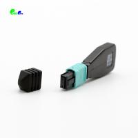 China Female Type OM4 Multi Mode Fiber Optic Loopback Cable MPO Patch Cord for sale