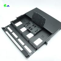 China FHD 1U Rack Mount Odf Fiber Optic Patch Panel Unloaded Sliding Drawer for sale