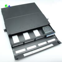 China FHD 1U Rack Mount Odf Fiber Optic Patch Panel Unloaded Sliding Drawer for sale