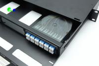 China FHD 1U Rack Mount Odf Fiber Optic Patch Panel Unloaded Sliding Drawer for sale