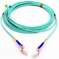 China LC UPC Duplex OM3 Fiber Optic Patch Cord PVC LSZH Bend Insensitive for sale