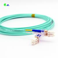 China LC UPC Duplex OM3 Fiber Optic Patch Cord PVC LSZH Bend Insensitive for sale