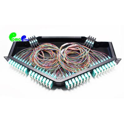 China 96F 128F 144F MPO Patch Panel 19' 1RU  Fixed Type FHD Patch Panel for sale