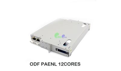 China 1U 19' Rack Mount ODF unit 12Cores Fiber Optic Patch Panel For FTTH Data Center for sale