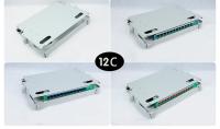 China 1U 19' Rack Mount ODF unit 12Cores Fiber Optic Patch Panel For FTTH Data Center for sale