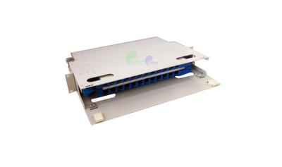 China 24 cores ODF unit 19' Rack Mount  Optical Distribution Frame Cold Rolled Steel material for sale