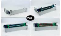 China 24 cores ODF unit 19' Rack Mount  Optical Distribution Frame Cold Rolled Steel material for sale