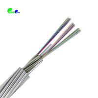 China Aluminum OPGW Fiber Optic Cable 48 Core Single Mode G652D G655 for sale