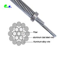 China Aluminum OPGW Fiber Optic Cable 48 Core Single Mode G652D G655 for sale