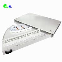 China 19' 1RU 12 24 Port ODF Patch Panel Fiber Teiminal Box CRS Rack Mount for sale