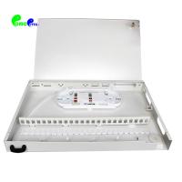 China 19' 1RU 12 24 Port ODF Patch Panel Fiber Teiminal Box CRS Rack Mount for sale