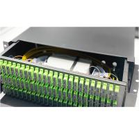 China Data Center 19' 3U Rack Mount Fiber Patch Panel CRS Cold Rolled Steel for sale