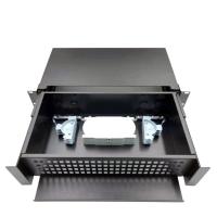 China Data Center 19' 3U Rack Mount Fiber Patch Panel CRS Cold Rolled Steel for sale