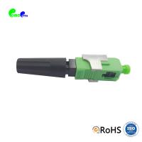 China Singlemode Fiber Optic 3.0mm FTTH Products SC APC Fast Connector for sale