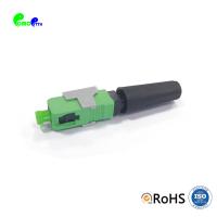 China Singlemode Fiber Optic 3.0mm FTTH Products SC APC Fast Connector for sale