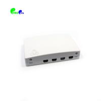 China IP45 4 Port FTTH Products Face Plate Fiber Indoor Wall Outlet Box for sale