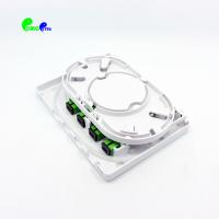 China IP45 4 Port FTTH Products Face Plate Fiber Indoor Wall Outlet Box for sale