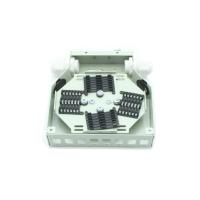 China 8 Ports SC LC Din Rail Splice Fiber Terminal Box with Grey Metal for sale