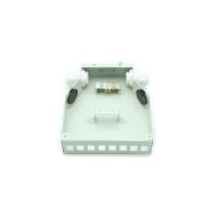China 8 Ports SC LC Din Rail Splice Fiber Terminal Box with Grey Metal for sale