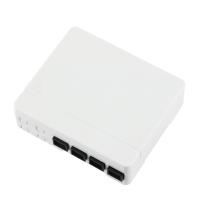 China 4 Port SC LC FTTH Mini Fiber Optic Termination Box Face Plate for sale