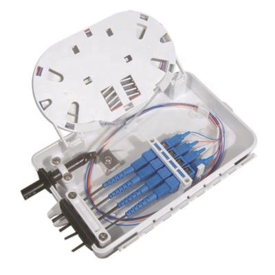 China 4 core FDB Fiber Distribution Box FTTH 4F Fiber Splitter Box for sale