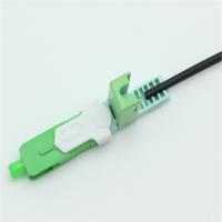 China SC Ceramic Fast Connector Fiber Optic V Groove For FTTH Drop Cable for sale