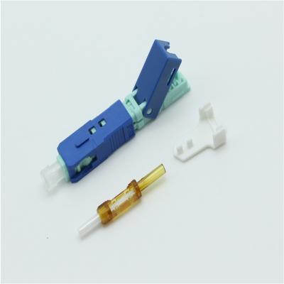 China Low Insertion Loss FTTH Products SC UPC fiber optic cable connectors for sale