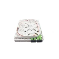 China 2 Port FTTH distribution box Mini Fiber Optic Splitter Box Face Plate for sale