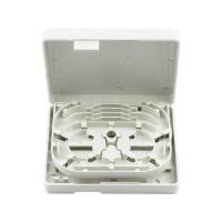 China 2 Port FTTH distribution box Mini Fiber Optic Splitter Box Face Plate for sale