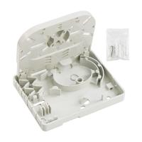 China 2 Port FTTH distribution box Mini Fiber Optic Splitter Box Face Plate for sale
