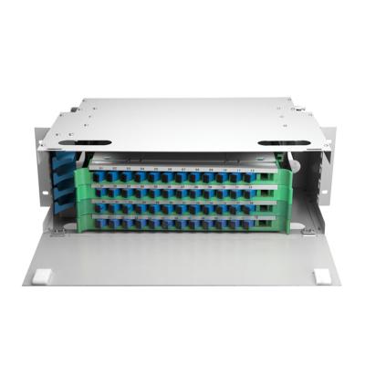 China 48 Fibers ODF Patch Panel Splicing Rack Mount Distribution Frame for sale