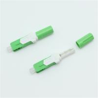 China Plastic V Groove FTTX fiber optic cable connectors Round Head for sale