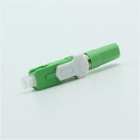 China Plastic V Groove FTTX fiber optic cable connectors Round Head for sale