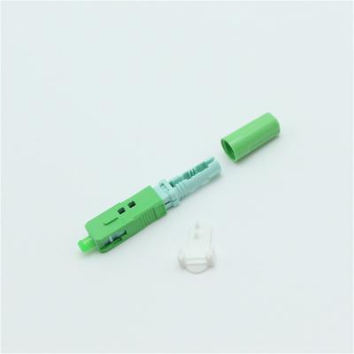 China V Groove FTTX Products Fast Install Fiber Optic Connector Round Head for sale