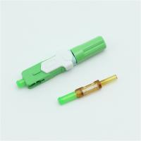 China V Groove FTTX Products Fast Install Fiber Optic Connector Round Head for sale