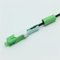 China V Groove FTTX Products Fast Install Fiber Optic Connector Round Head for sale