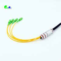 China Outdoor 2F 4F Fiber Optic Patch Cables SC Armored Waterproof Pigtail for sale
