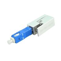 China Square Round FTTH Fiber Connector Adapters Simplex Coupler Single Mode for sale