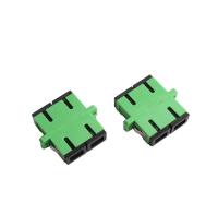 China Singlemode Duplex Fiber Optic Adapter SC APC Fiber Coupler Green Midcoupler for sale