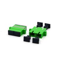 China Singlemode Duplex Fiber Optic Adapter SC APC Fiber Coupler Green Midcoupler for sale