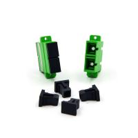 China Singlemode Duplex Fiber Optic Adapter SC APC Fiber Coupler Green Midcoupler for sale