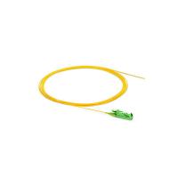 China 0.9mm Simplex Fiber Optic Pigtail E2000 APC Singlemode Jumper LSZH PVC for sale