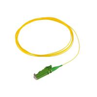 China 0.9mm Simplex Fiber Optic Pigtail E2000 APC Singlemode Jumper LSZH PVC for sale