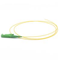 China 0.9mm Simplex Fiber Optic Pigtail E2000 APC Singlemode Jumper LSZH PVC for sale