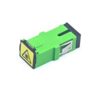 China SM Fiber Optical Adapter Singlemode Simplex SC Fiber Coupler SC APC Midcoupler Green for sale