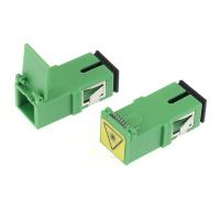 China SM Fiber Optical Adapter Singlemode Simplex SC Fiber Coupler SC APC Midcoupler Green for sale